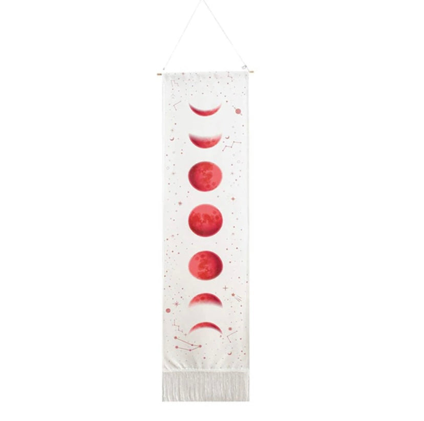 Pink Moon Phase Banner – Luna Crystal Creations