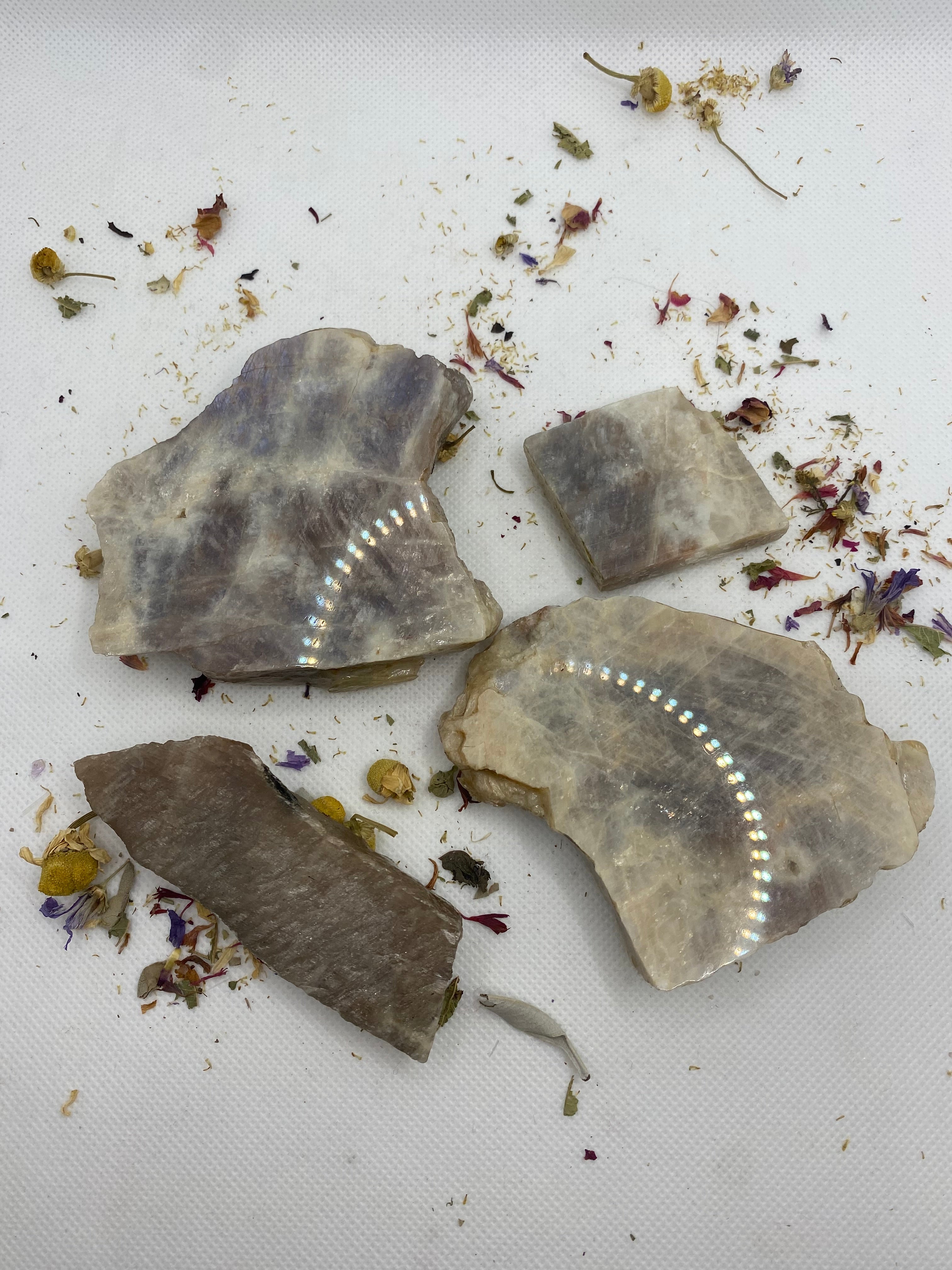 Moonstone/Sunstone Slab – Luna Crystal Creations