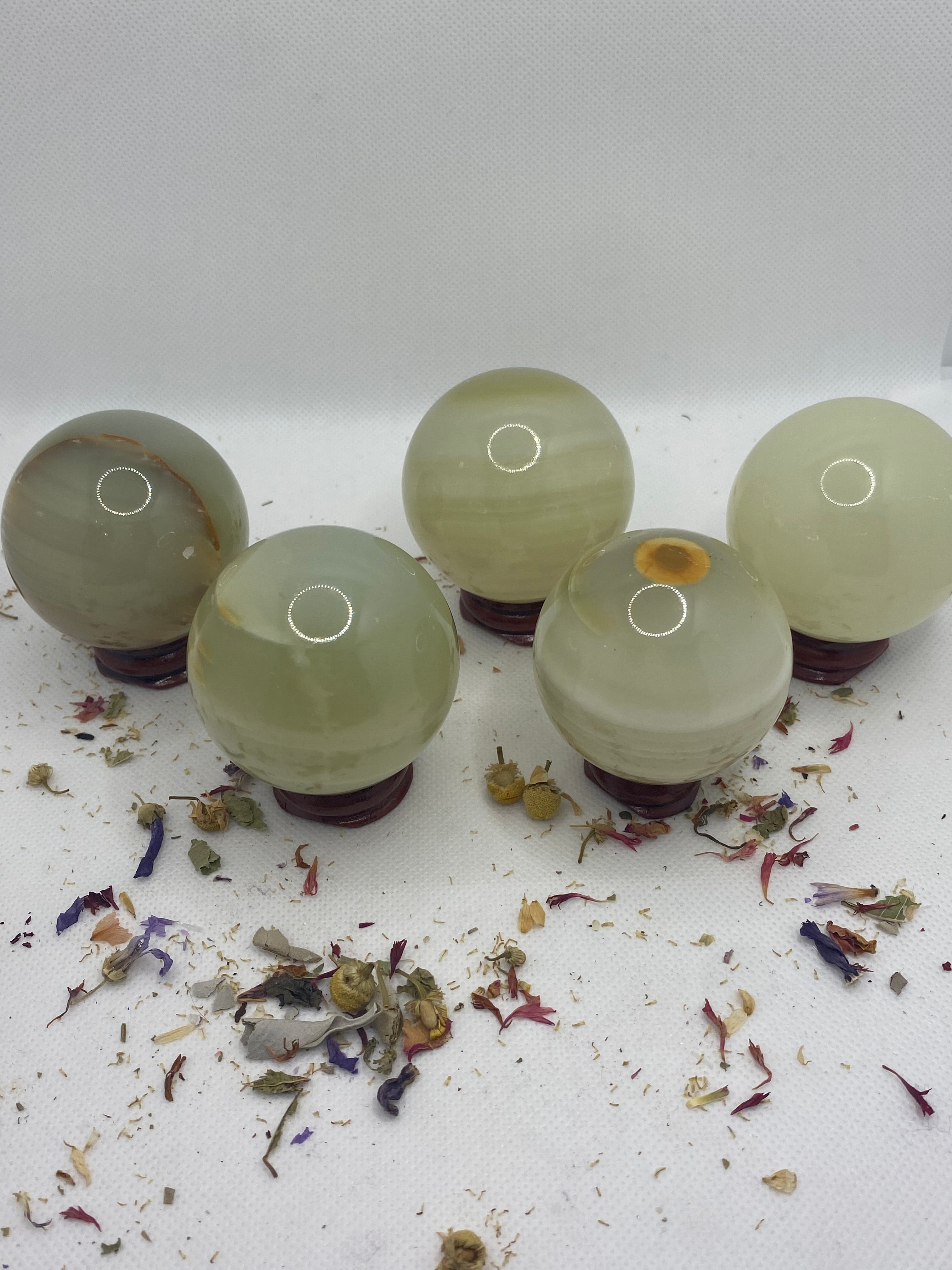 Afghan Jade Spheres – Luna Crystal Creations