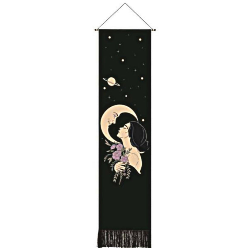 Lady & the Moon Banner – Luna Crystal Creations