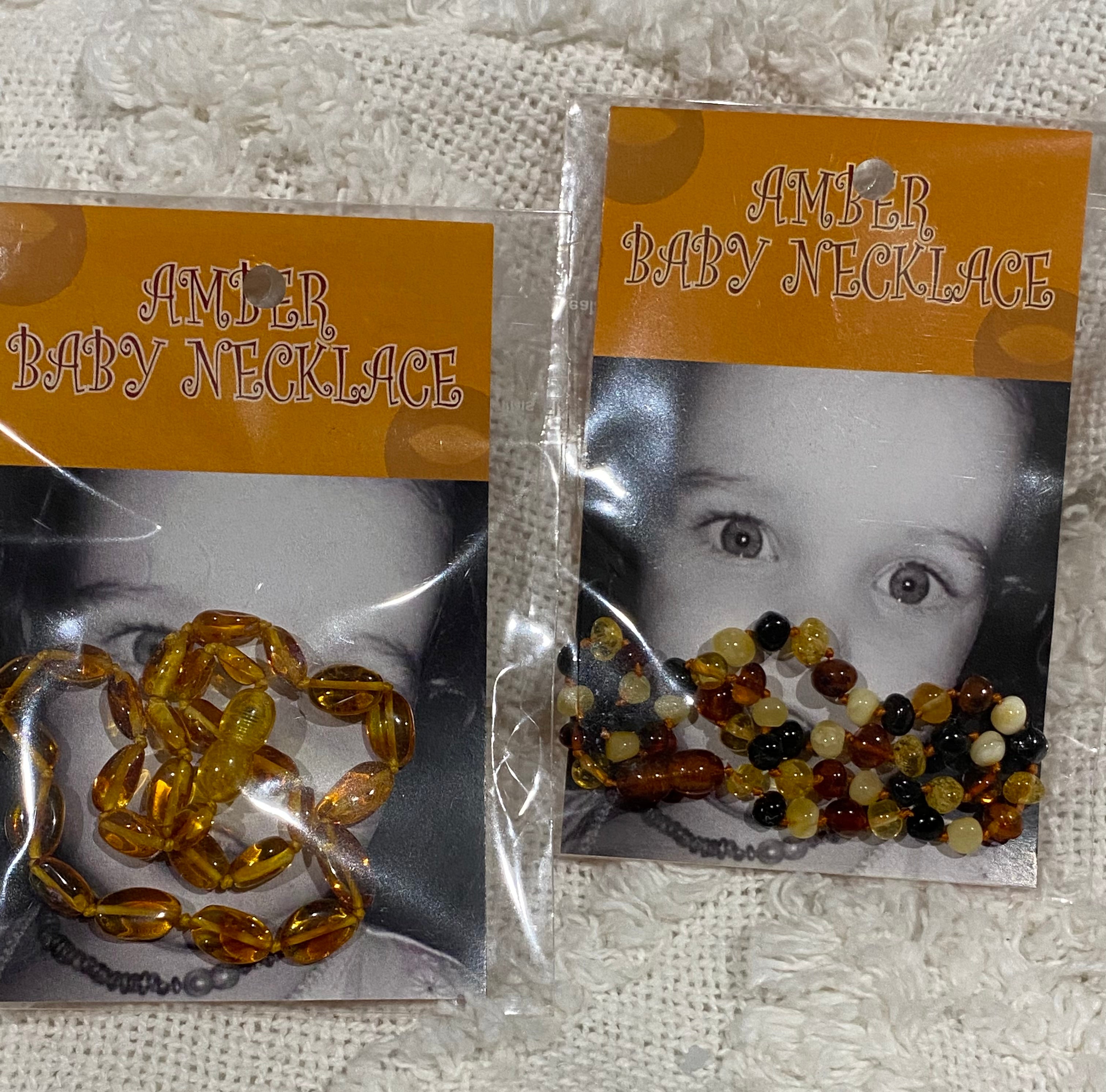 Amber Teething Necklaces – Luna Crystal Creations